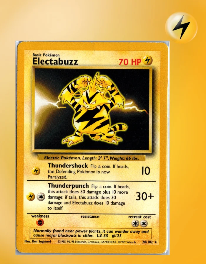 Electrabuzz 20102 Base Set - TCG Coleccionistas