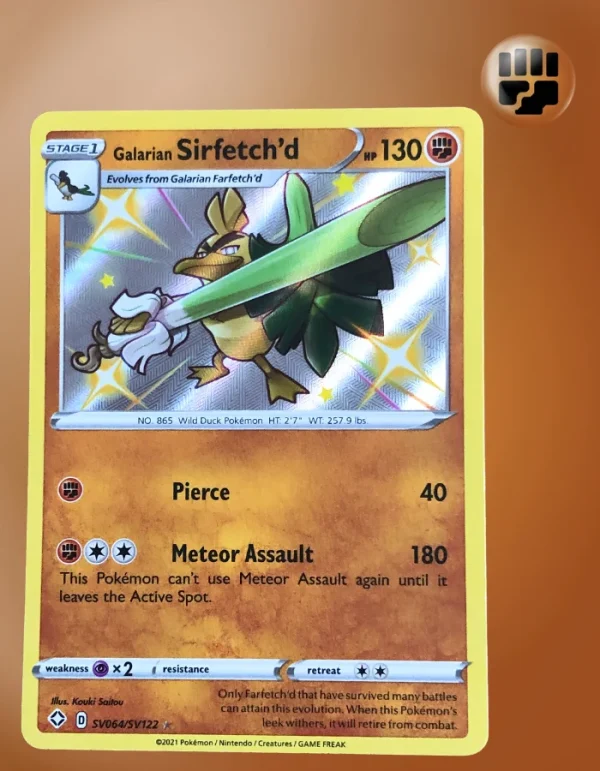 Galarian Sirfetch'd SV064/SV122 Shining Fates - TCG Coleccionistas