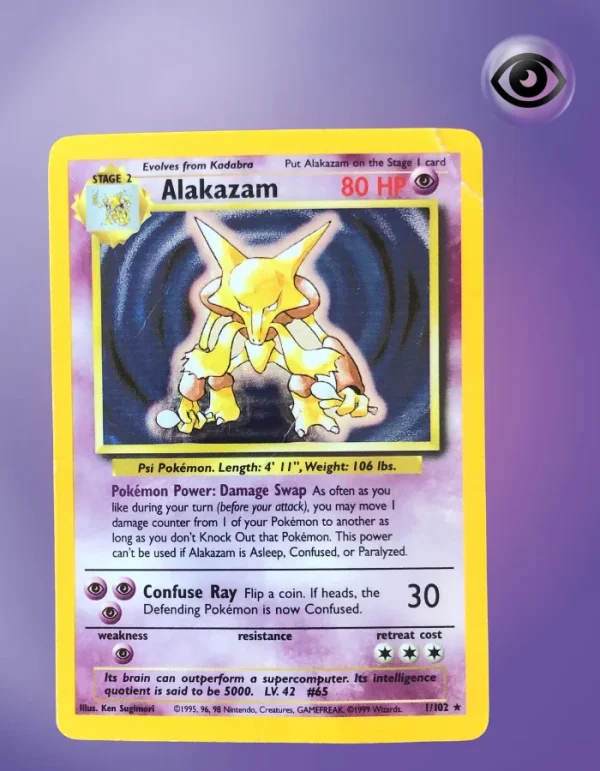 Alakazam Base Set 1/102 DMG - TCG Coleccionistas