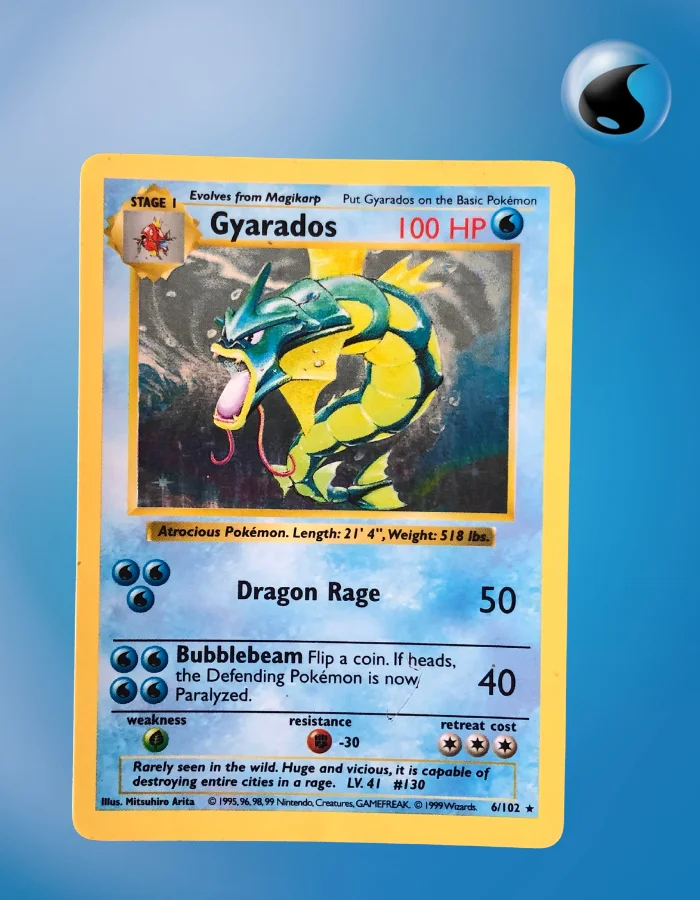 Gyarados MP Base Set Shadowless - TCG Coleccionistas