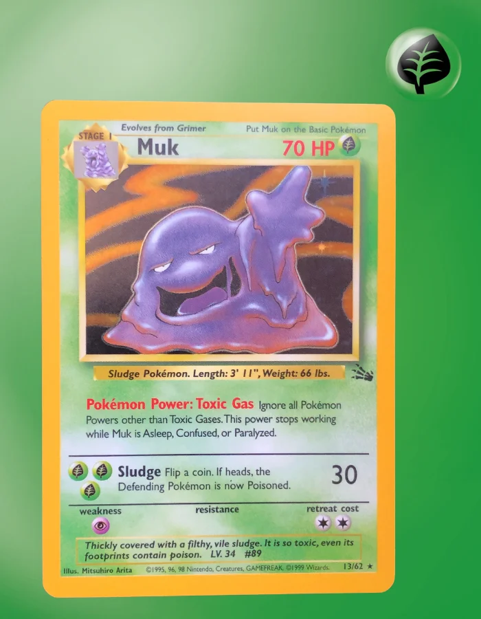 Muk Fossil 13/62 LP - TCG Coleccionistas