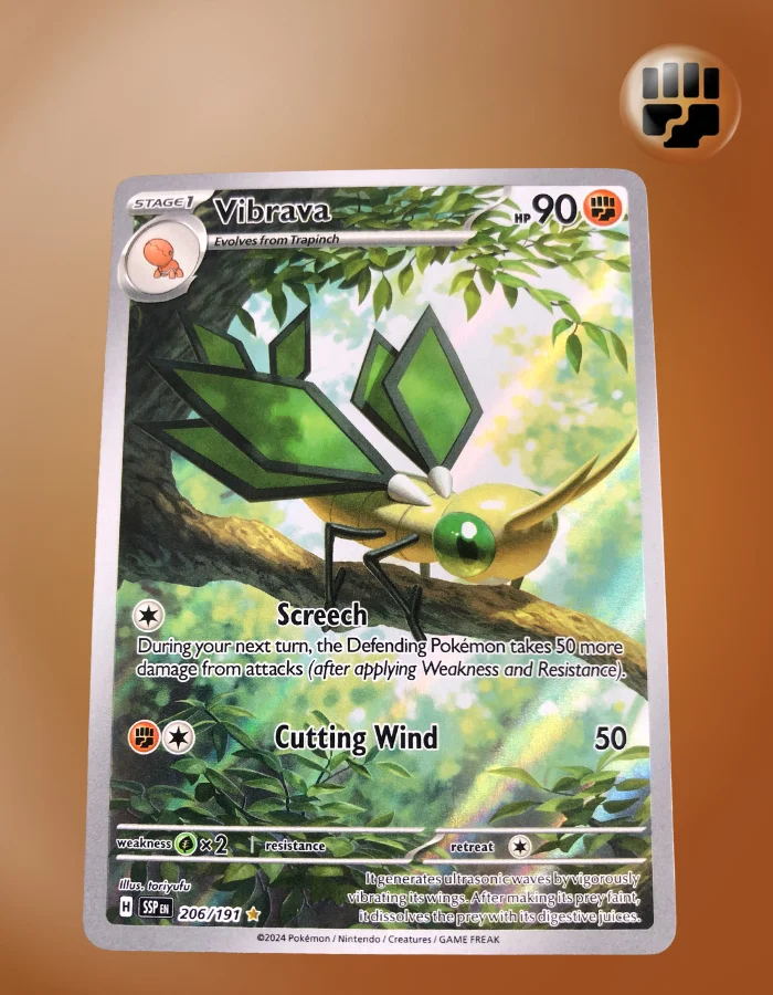 Vibrava 206/191 Surging Sparks - TCG Coleccionistas