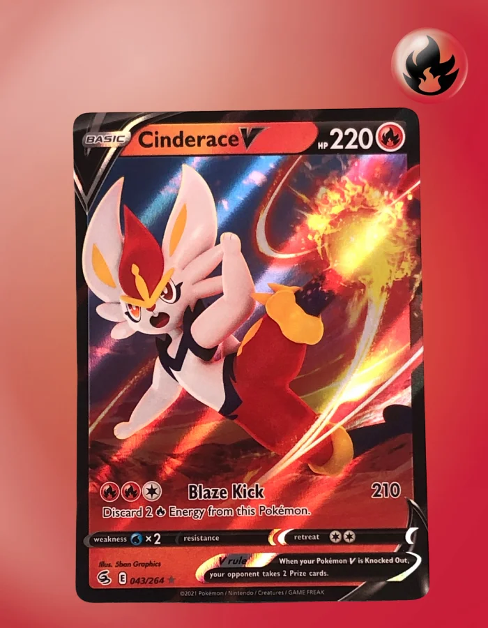 Cinderace V 043/264 Fusion Strike - TCG Coleccionistas